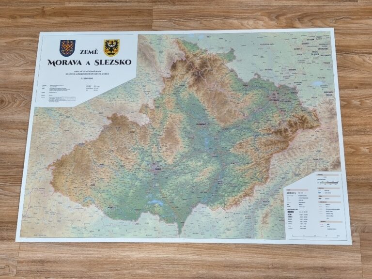 Novinka: Moderní mapa Moravy a Slezska - Společnost pro Moravu a Slezsko